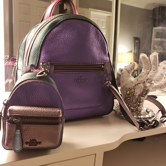 Coach | Bags | Coach Color Blocked Backpack Wmatching Mini | Poshmark